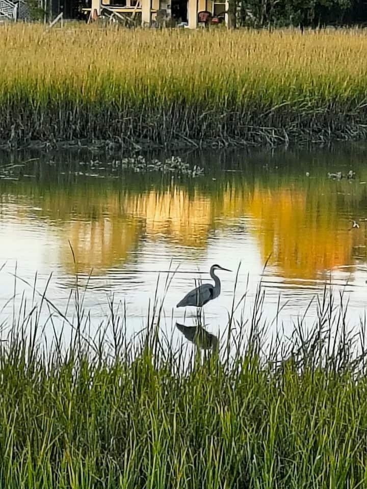 Waterfront "The Salty Nest" - A Secret Retreat - Tybee Island, GA