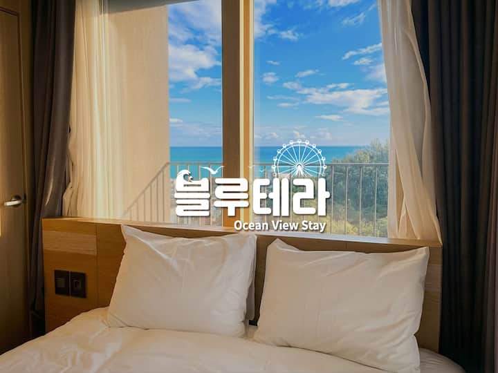 1.9 오션뷰 테라스 · 해변도보7분 감성숙소 | 블루테라 파노라마 로얄 스위트 M1_ - South Korea