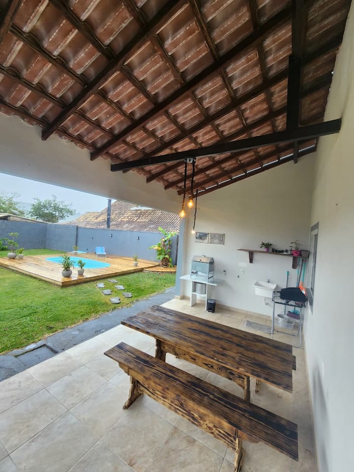 Casa Com Piscina Entre Garopaba E Imbituba - Imbituba