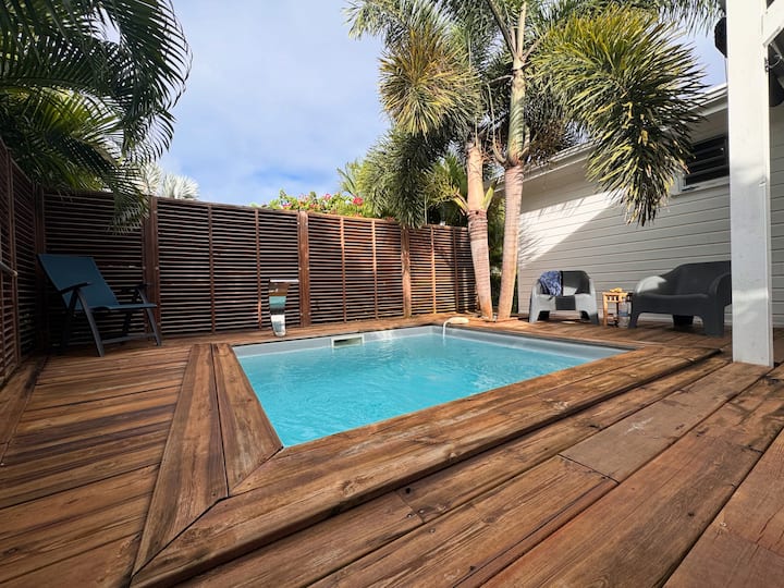 Bungalow Cosy & Chill Avec Piscine Privative - Saint-François