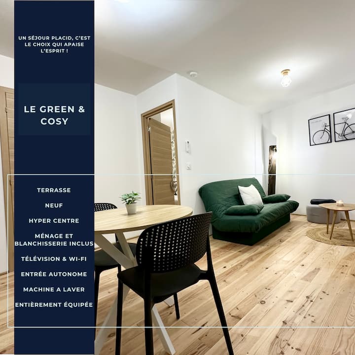 Le Green & Cosy - Hyper Centre - Tout éQuipé - Mont-de-Marsan