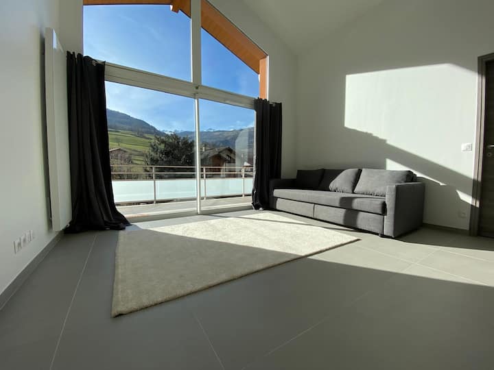 Aux Pieds De Valmorel Appart 2 Chambres+ Terrasse - Aigueblanche