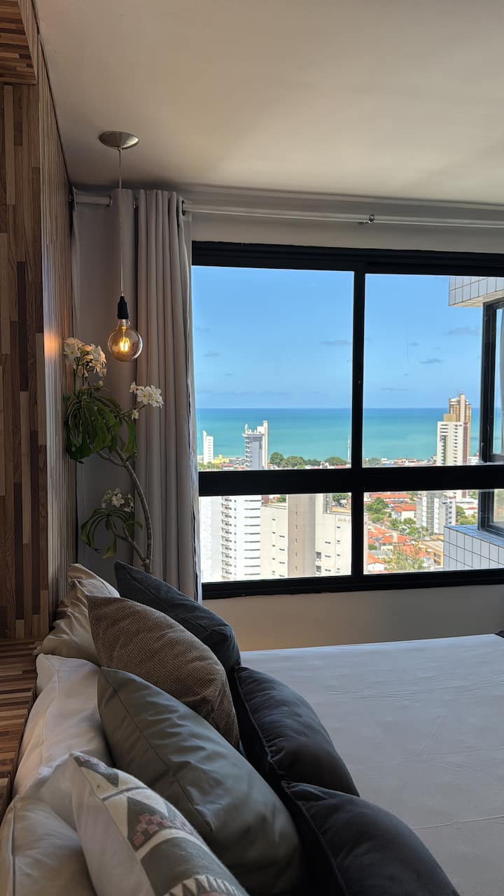 Flat 01 Encantador  - Studio Da Praia - 18ºandar - Natal