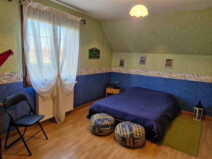 Chambre Verte 2 à 3 Personnes - La Châtre