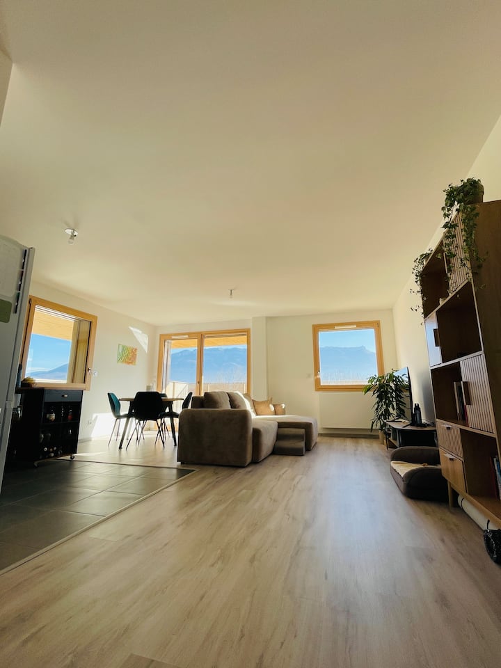 Magnifique Vue Sur Les Montagnes, Au Pied Du Lac - Chambéry