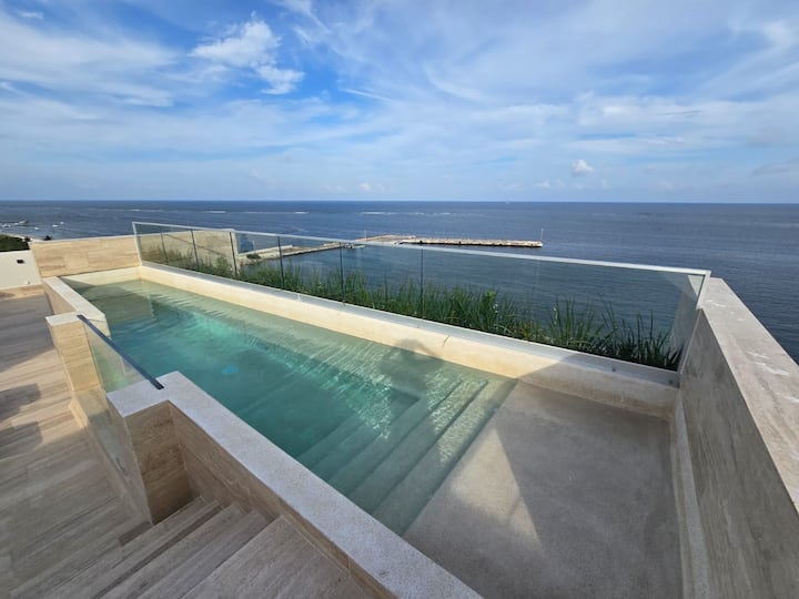 1br 1bth Modern Retreat With Pool & Rooftop Gym - Puerto Morelos