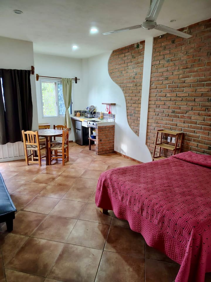 Armónico Estudio "Ladrillo" A 100 M Del Mar - Chacala