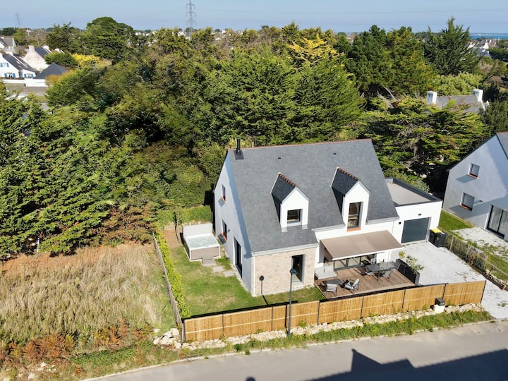 Maison Neuve Jacuzzi Privé Plage & Bourg à Pieds - Quiberon