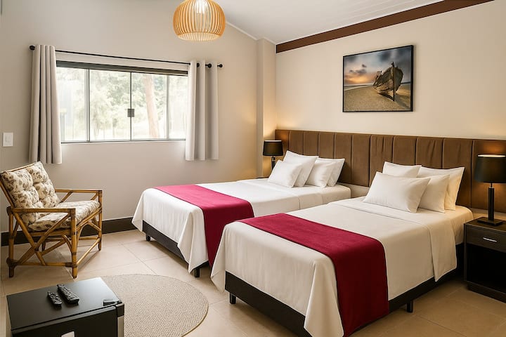 Suíte Master Família C/ Hidro | Café Da Manhã - Águas de Lindoia