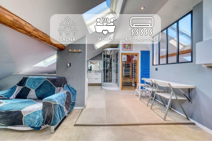 Suite Et Spa 4 - Jacuzzi - Sauna - Reims