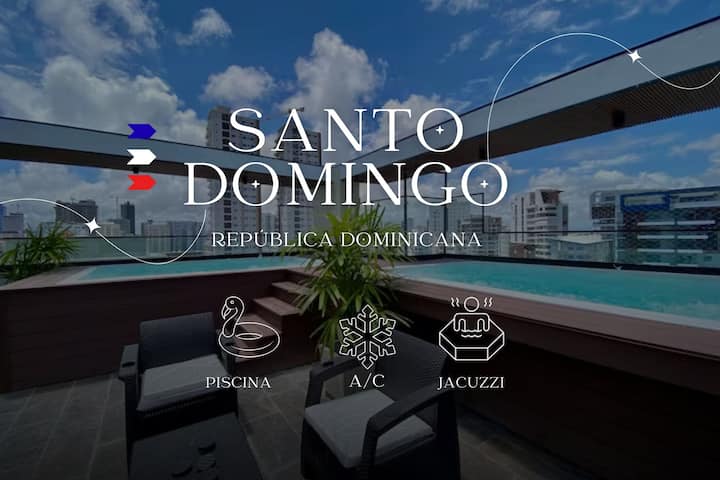 Apt Luxury+jaccuzi+laundry+ac+gym @Santo Domingo - Santo Domingo