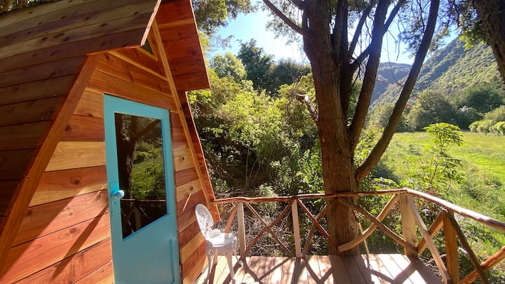 Alpacas Off Grid - Treehouse & Hut - West Coast