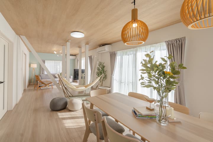 白馬まで30分、温泉まで5分、2025年フルリノベ128㎡大自然を感じながらゆったりとした暮らしを - 大町市