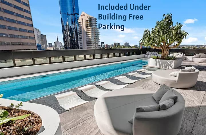 Queens Wharf Luxury Escape 1 Bed +Study+parking - Brisbane