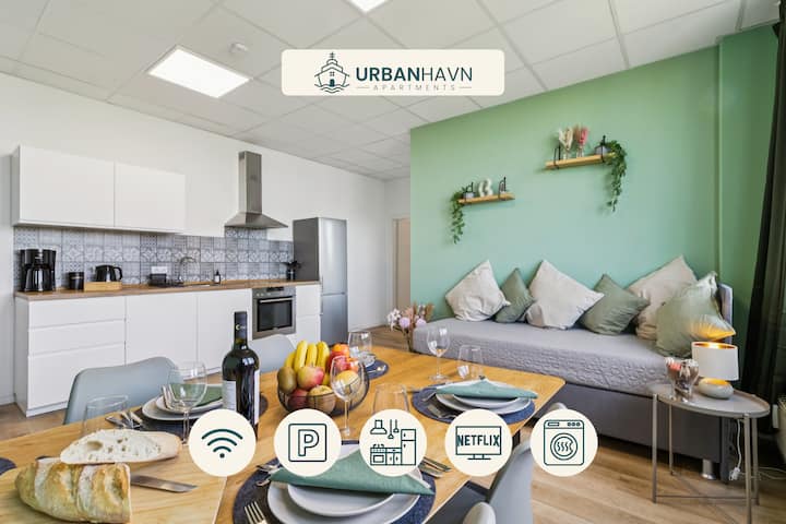Urban Havn - 3.5br-apartment Für Bis Zu 7 Personen - Frankfurt