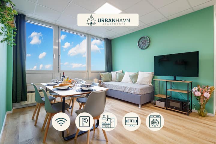 Urban Havn - 3.5br-apartment Für Bis Zu 7 Personen - Frankfurt am Main