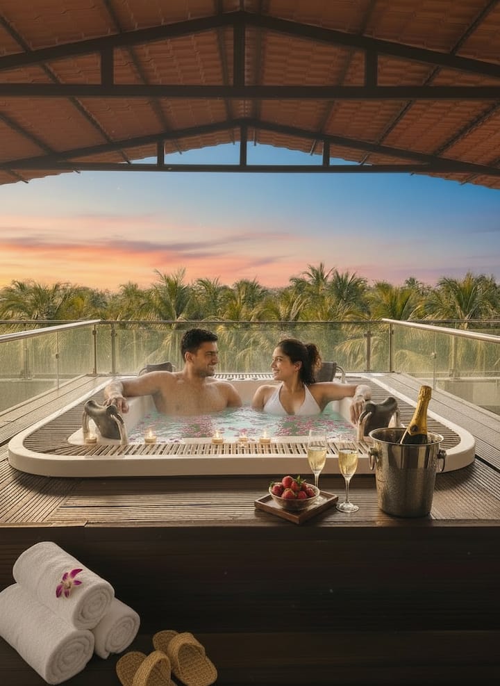 Premium 3 Bhk Villa With Jacuzzi In Anjuna - Anjuna