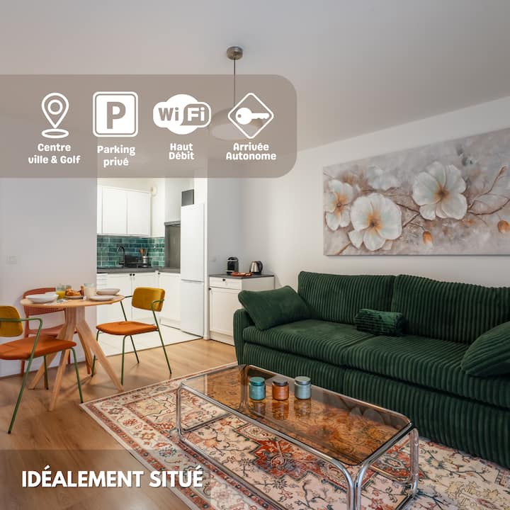 Le Boréal - F2 Cosy - Centre Ville & Parking - Cergy