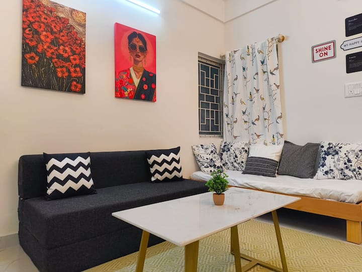 Elegant Ac 2bhk In Whitefield (Sleeps 7) - 202 - Bengaluru