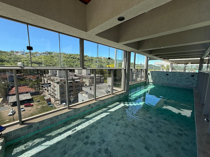 Flat Elegance- 1 Quarto Com Piscina Aquecida - Bombinhas