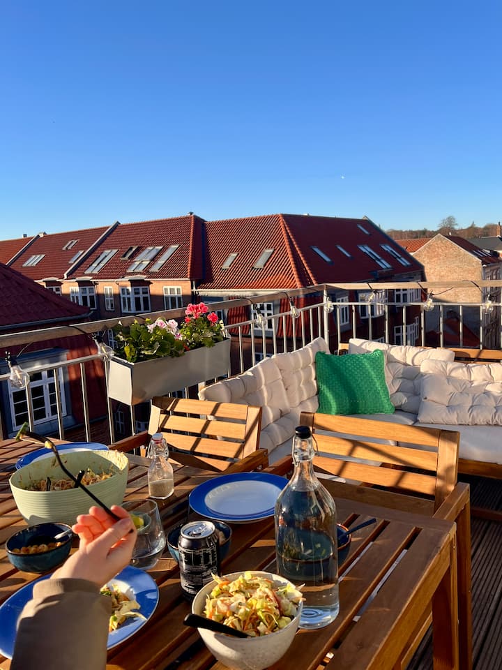 Penthouse Med Fantastisk Lysindfald - Aarhus