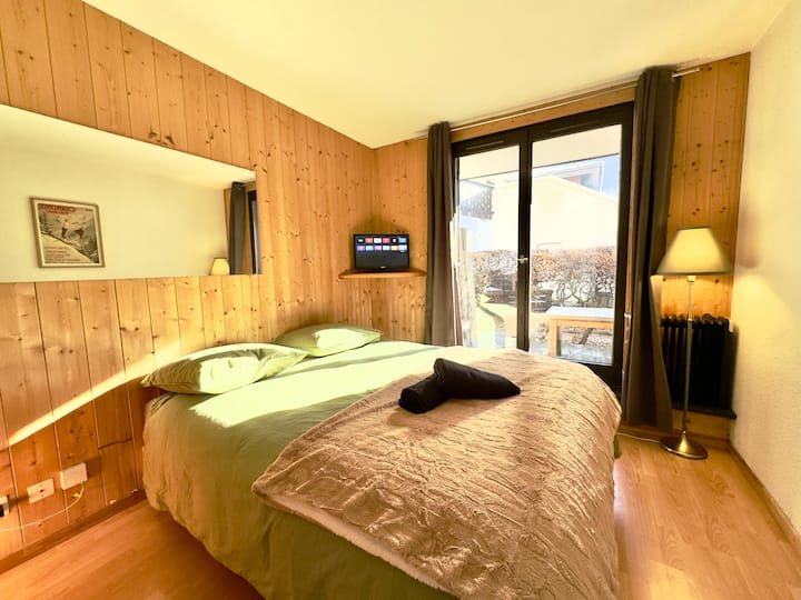 Studio Centre Chamonix · Vue Mont Blanc + Parking - Les Houches