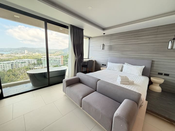 卡伦海滩豪华海景公寓｜阳台浴缸｜健身房｜泳池 - Karon Beach