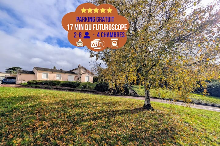 Villa Mousse, Maison 4ch à 17 Min Du Futuroscope - 푸아티에