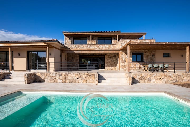 Vue Mer Et Piscine Chauffée –Villa Neuve Corse Sud - Aéroport de Figari-Sud-Corse (FSC)