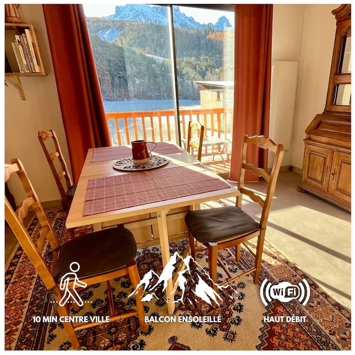 Vue Montagne, Gîte Lumineux T3 à Barcelonnette - Barcelonnette