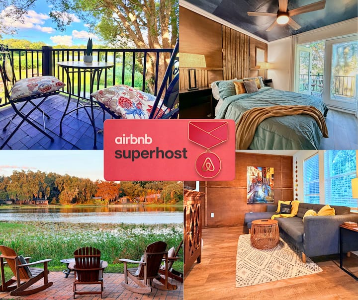 Romantic Lakefront Getaway With Balcony Unit A - Orlando, FL