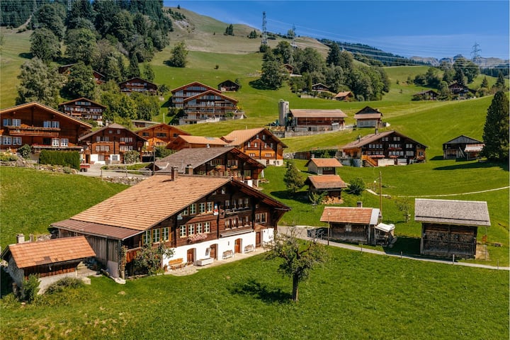 Gemütliche Wohnung In 300 Jährigem Chalet - Hasliberg