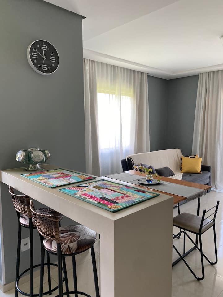 Ap Novo C/ Ar | 5min Aeroporto + Beto Carrero - Penha