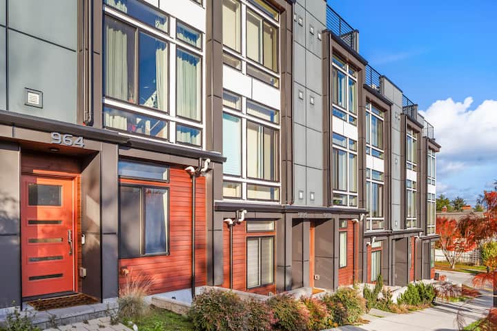 Oasis Urbaine Flambant Neuve Avec Vue - Seattle, WA