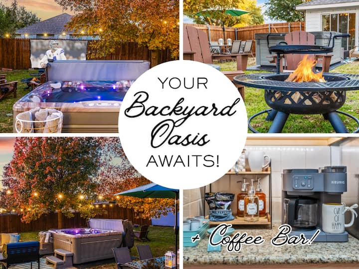 Denim & Blues | Hot Tub + Fire Pit! Near Frisco - McKinney, TX