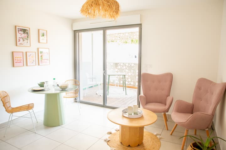 Le Nid De La Rosée - Climatisation Et Terrasse - 몽펠리에