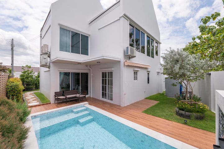 Private Pool Villa 3 Bed 3 Baht Accept 10 People + - Kaeng Khoi