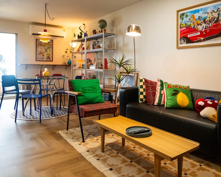 Colorful Cozy Apartment Near Dmk Airport & Bts - Bang Khen