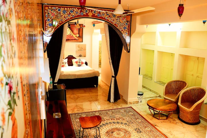 1bhk Cultural Suite| Kitchen•terace•old-new Fusion - Jodhpur