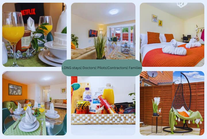 Casa Lana|long Stay Gatwick| Hospital|free Parking - Redhill