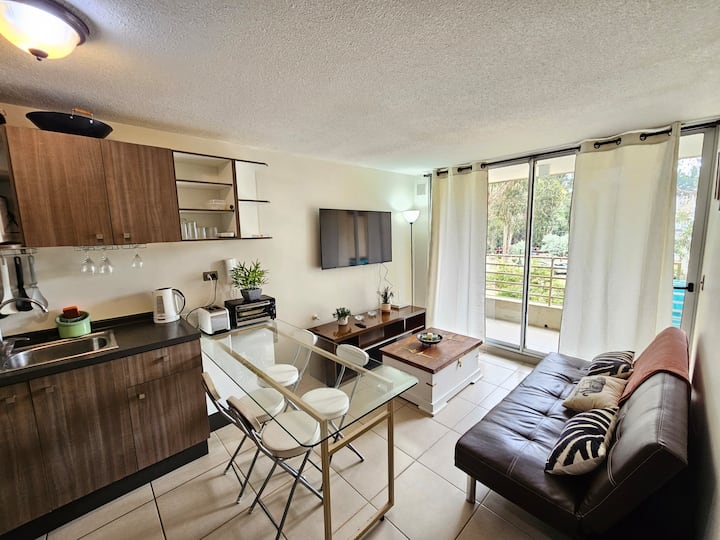 Comodo Departamento En Condominio Costa Algarrobo - Algarrobo