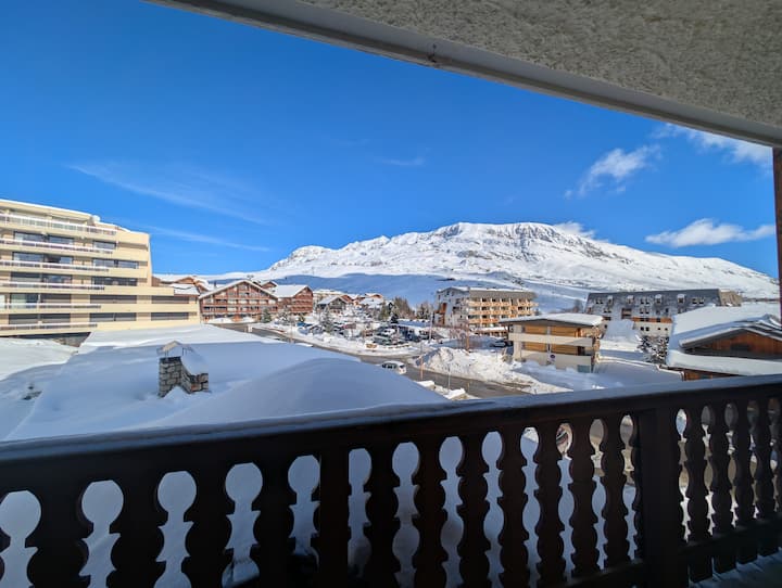 Pied Des Pistes Appartement Haut De Station 4 Pers - Oz-en-Oisans