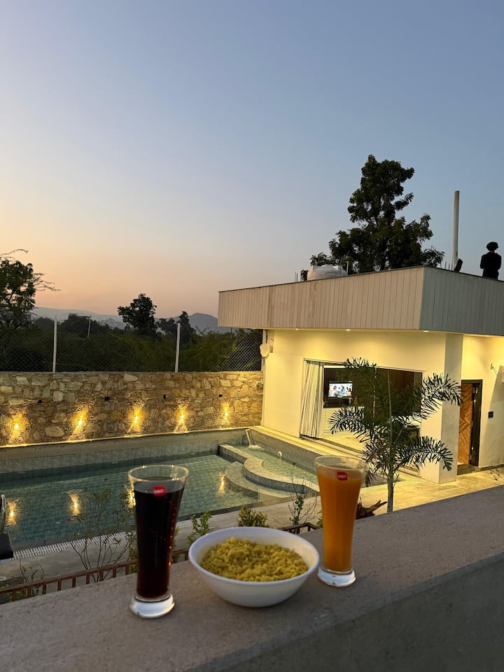 The Jungle Villa| Luxury 1br | Private Pool - Rajasthan