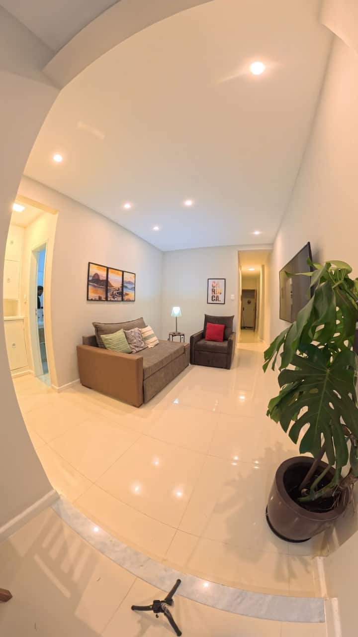 Copacabana: Novo Apt 2 Quartos Ao Lado Da Praia - Copacabana