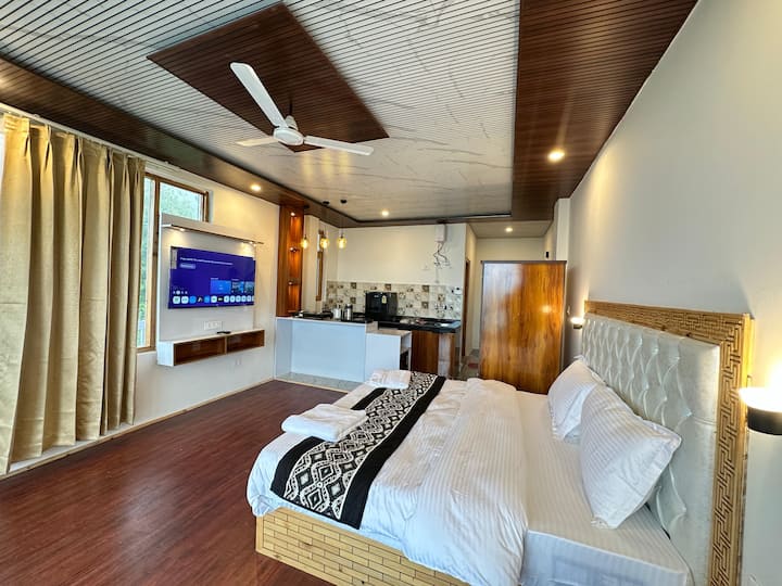 1 Bhk Luxurious Apartment With Long Patio Balcony - Manali