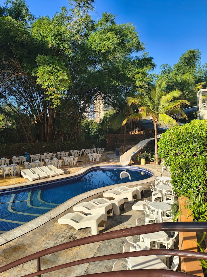 Golden Dolphin Apto 1 Qto, Sala E Cozinha. - Caldas Novas