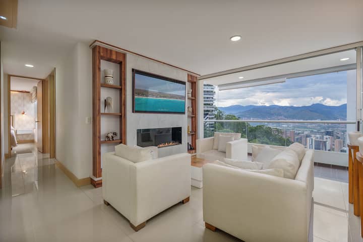 Apto 3br+ Pool+ View • 9 Min Provenza • Security - Medellín