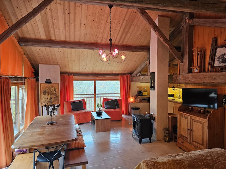 L'atelier, Studio 35m2 Cosy Avec Vue Sur Vallée - Courchevel