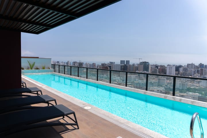 Moderno Y Centrico Flat La Rosier 709 Miraflores - Peru