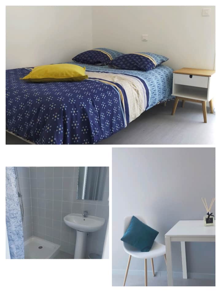 Au Calme, Chambre Meublée Salle De Bain Toilette - Beaurepaire